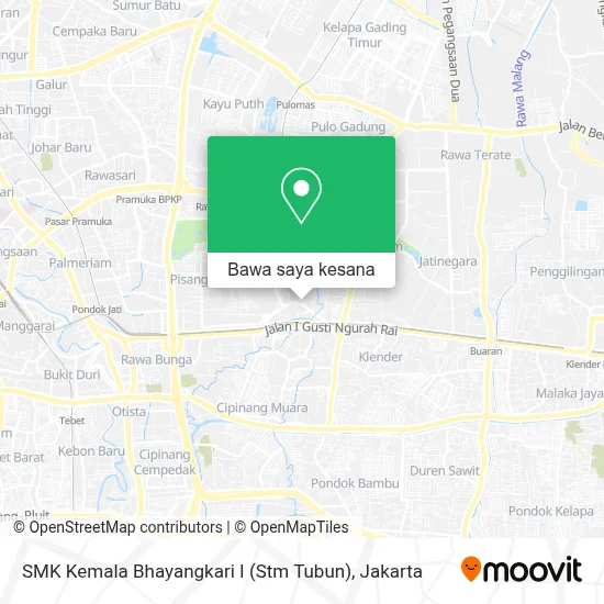 Cara ke SMK Kemala Bhayangkari I (Stm Tubun) di Jakarta Timur ...