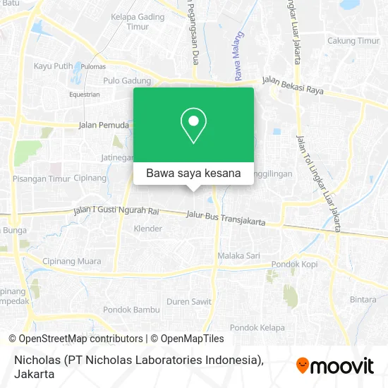 Cara ke Nicholas (PT Nicholas Laboratories Indonesia) di Jakarta Timur ...