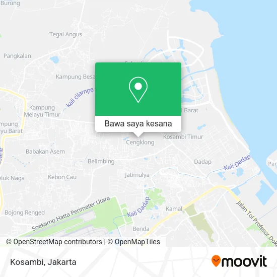 Cara ke Kosambi di Tangerang menggunakan bis atau kereta?