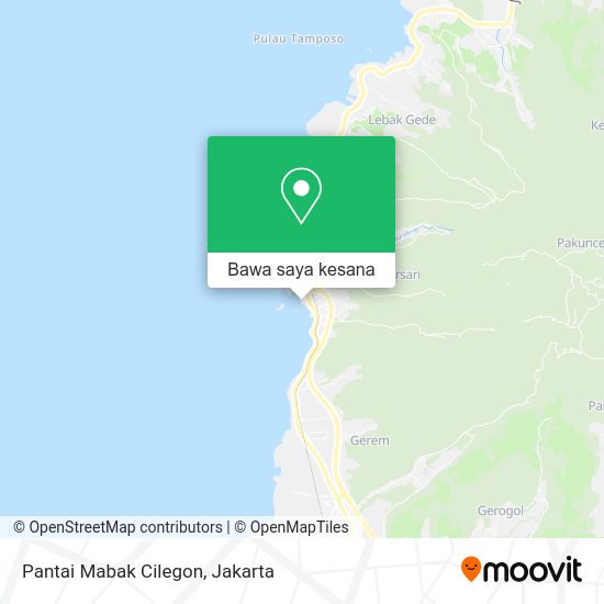 Cara ke Pantai Mabak Cilegon menggunakan bis atau kereta?