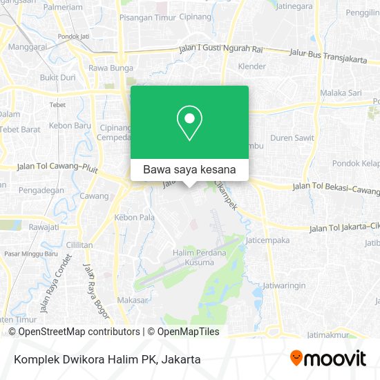 Cara ke Komplek Dwikora Halim PK di Jakarta Timur menggunakan bis atau lrt?