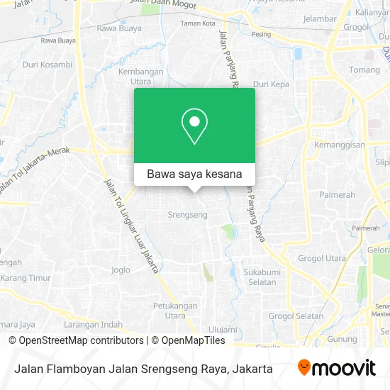 Cara ke Jalan Flamboyan Jalan Srengseng Raya di Jakarta Barat ...