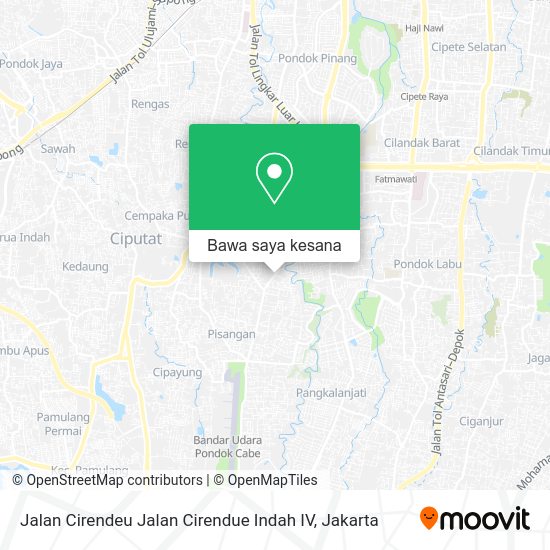 Cara ke Jalan Cirendeu Jalan Cirendue Indah IV di Tangerang menggunakan ...
