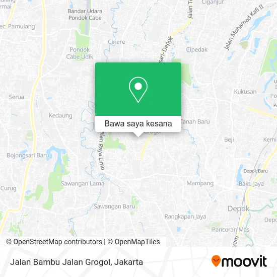 Cara ke Jalan Bambu Jalan Grogol di Depok menggunakan bis?