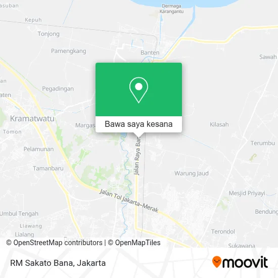 Bagaimana pergi ke RM Sakato Bana dengan transportasi umum?