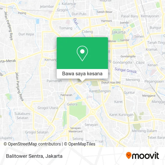 Cara ke Balitower Sentra di Jakarta Pusat menggunakan bis, mrt atau kereta?