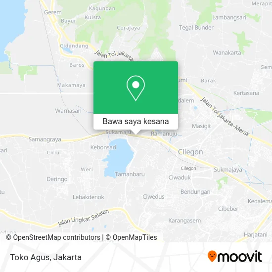 Cara ke Toko Agus di Jakarta menggunakan kereta atau bis?