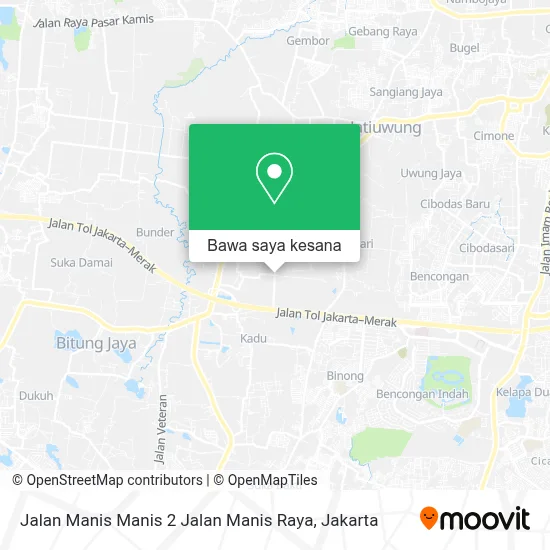 Cara ke Jalan Manis Manis 2 Jalan Manis Raya di Tangerang menggunakan bis?