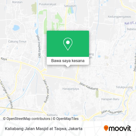 Cara ke Kaliabang Jalan Masjid at Taqwa di Kota Bekasi menggunakan bis ...