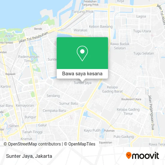 Cara ke Sunter Jaya di Jakarta Utara menggunakan bis?