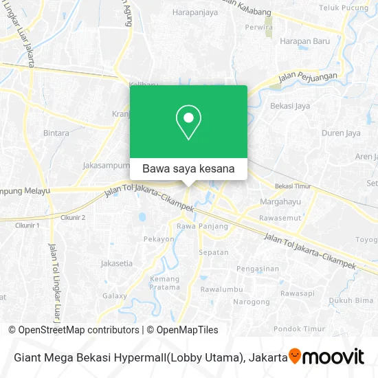 Cara ke Giant Mega Bekasi Hypermall(Lobby Utama) di Kota Bekasi ...