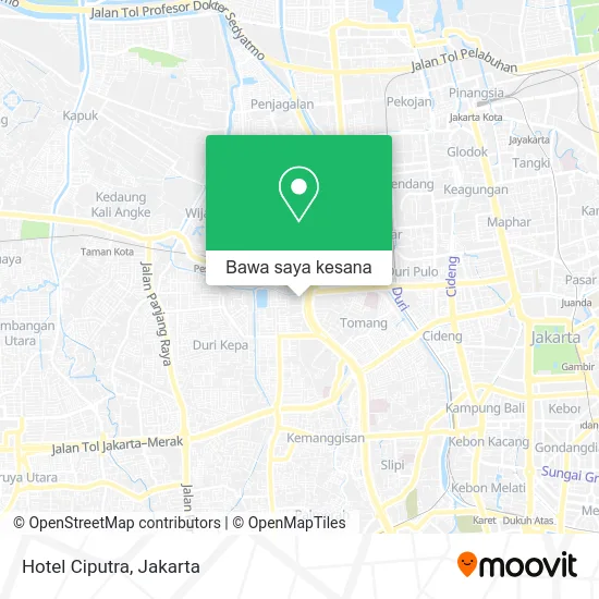 Cara ke Hotel Ciputra di Jakarta Barat menggunakan bis atau kereta?