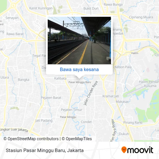 Cara ke Stasiun Pasar Minggu Baru di Jakarta Selatan menggunakan bis ...