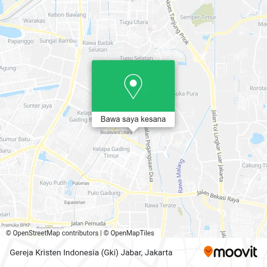 Cara ke Gereja Kristen Indonesia (Gki) Jabar di Jakarta Utara ...