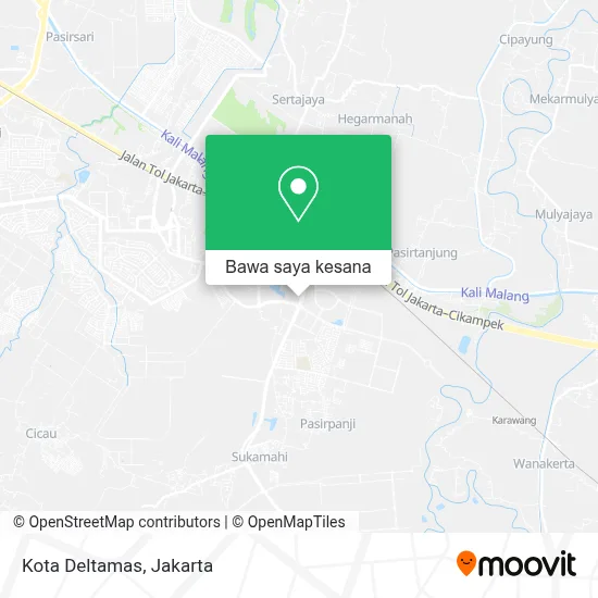 Cara ke Kota Deltamas di Bekasi menggunakan bis atau kereta?