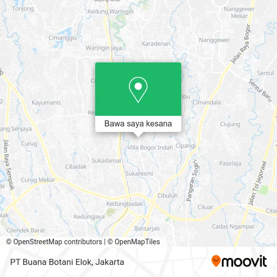 Cara ke PT Buana Botani Elok di Kota Bogor menggunakan bis?