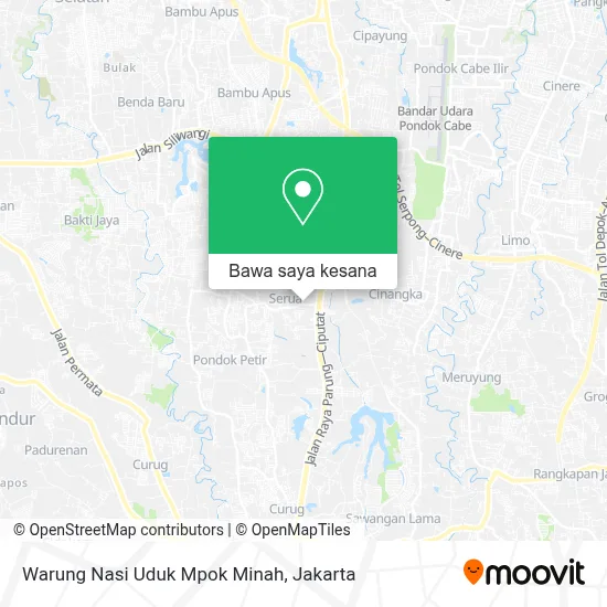 Cara ke Warung Nasi Uduk Mpok Minah di Depok menggunakan bis atau kereta?