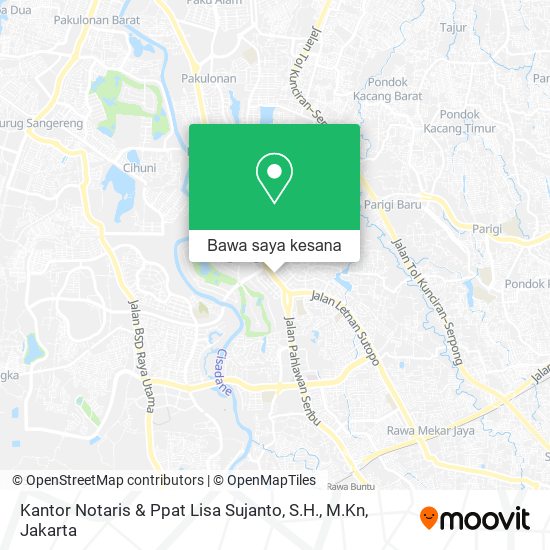 Cara ke Kantor Notaris & Ppat Lisa Sujanto, S.H., M.Kn di Tangerang menggunakan bis?