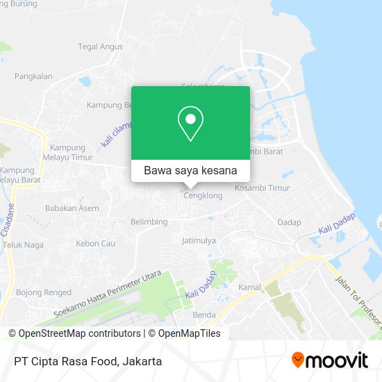 Cara ke PT Cipta Rasa Food di Tangerang menggunakan bis atau kereta?