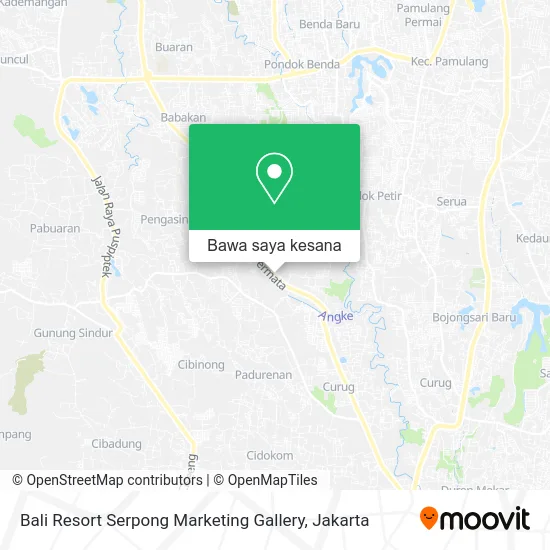 Cara ke Bali Resort Serpong Marketing Gallery di Bogor menggunakan bis ...