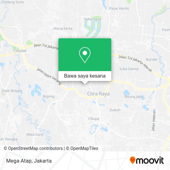 Cara ke Mega Atap di Tangerang menggunakan bis?