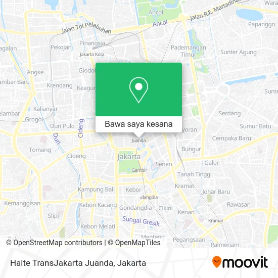 Cara ke Halte TransJakarta Juanda di Jakarta Pusat menggunakan bis atau ...