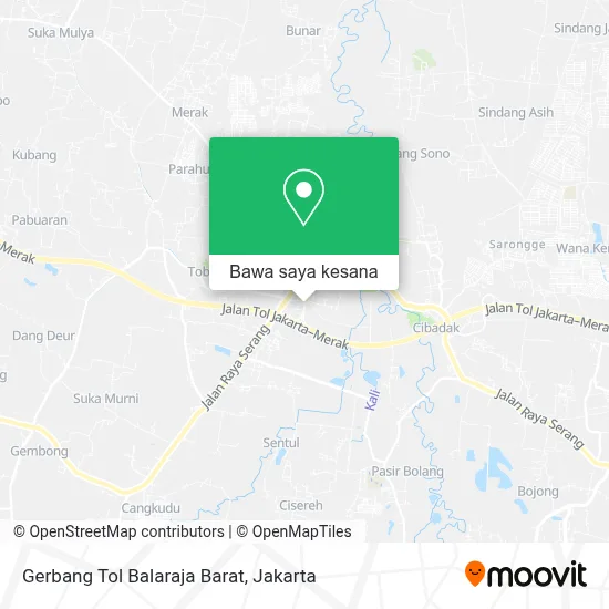 Cara ke Gerbang Tol Balaraja Barat di Tangerang menggunakan bis?