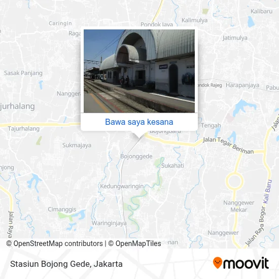 Cara ke Stasiun Bojong Gede di Bogor menggunakan bis atau kereta?
