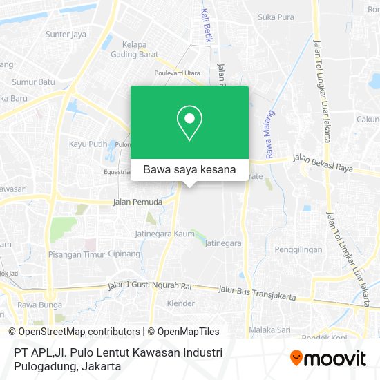 Cara ke PT APL,Jl. Pulo Lentut Kawasan Industri Pulogadung di Jakarta ...