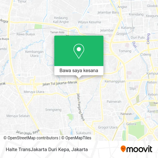 Cara ke Halte TransJakarta Duri Kepa di Jakarta Barat menggunakan bis?