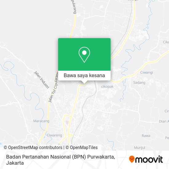 Cara ke Badan Pertanahan Nasional (BPN) Purwakarta menggunakan bis?