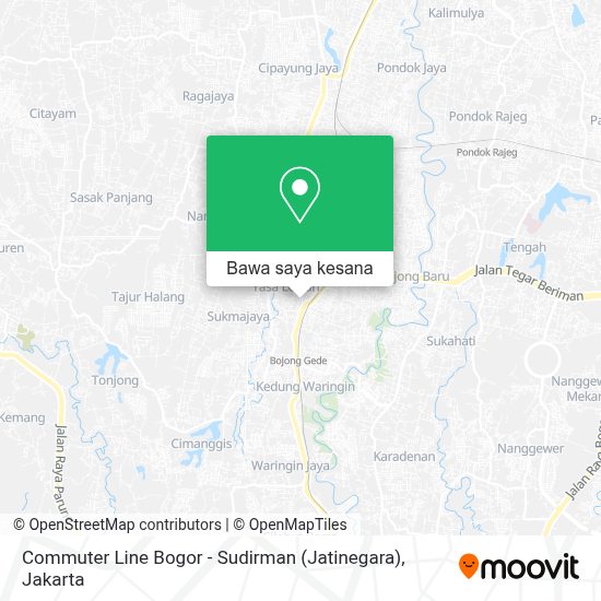 Cara ke Commuter Line Bogor - Sudirman (Jatinegara) menggunakan bis ...