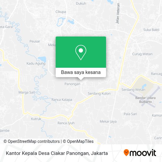 Cara ke Kantor Kepala Desa Ciakar Panongan di Tangerang menggunakan bis?