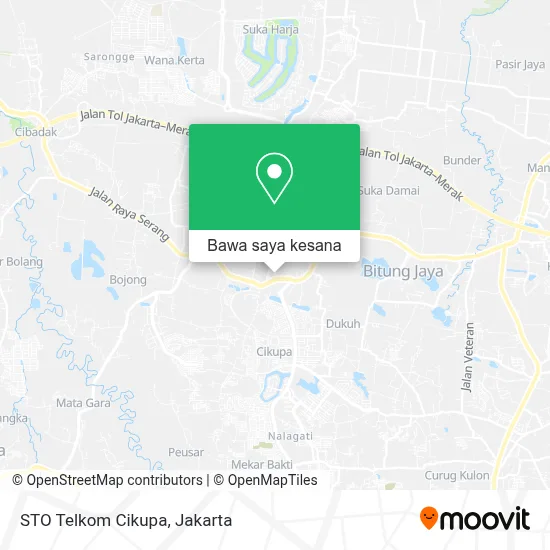 Cara ke STO Telkom Cikupa di Tangerang menggunakan bis?