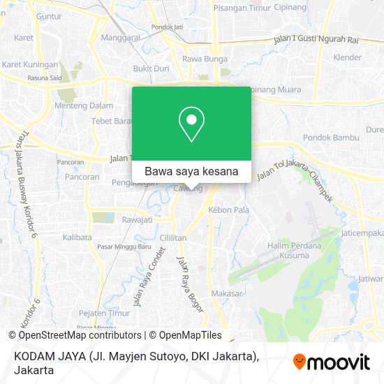 Cara ke KODAM JAYA (Jl. Mayjen Sutoyo, DKI Jakarta) di Jakarta Timur ...