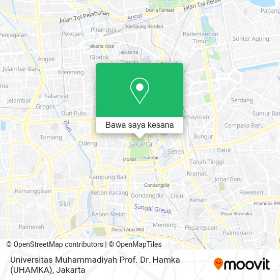 Cara ke Universitas Muhammadiyah Prof. Dr. Hamka (UHAMKA) di Jakarta ...