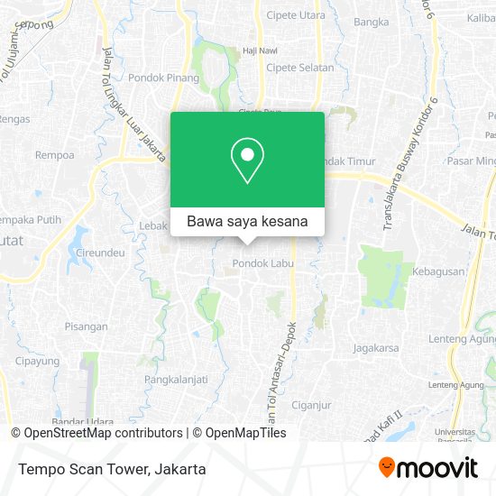 Cara ke Tempo Scan Tower di Jakarta Selatan menggunakan bis atau mrt?
