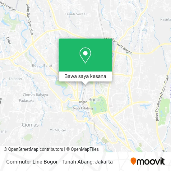 Cara ke Commuter Line Bogor - Tanah Abang di Kota Bogor menggunakan bis ...