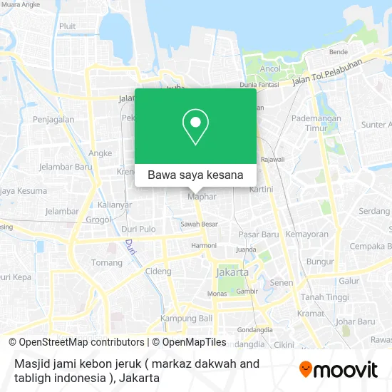 Cara ke Masjid jami kebon jeruk ( markaz dakwah and tabligh indonesia ...