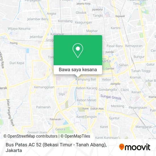 Cara ke Bus Patas AC 52 (Bekasi Timur - Tanah Abang) di Jakarta Pusat ...
