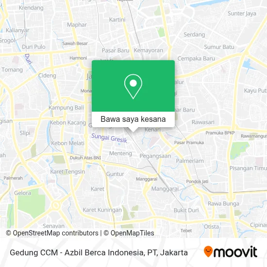 Cara ke Gedung CCM - Azbil Berca Indonesia, PT di Jakarta Pusat ...