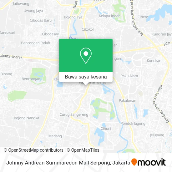 Cara ke Johnny Andrean Summarecon Mall Serpong di Tangerang menggunakan ...