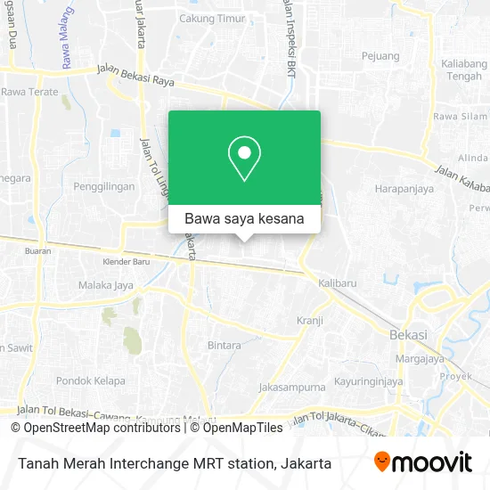 Cara ke Tanah Merah Interchange MRT station di Kota Bekasi menggunakan ...