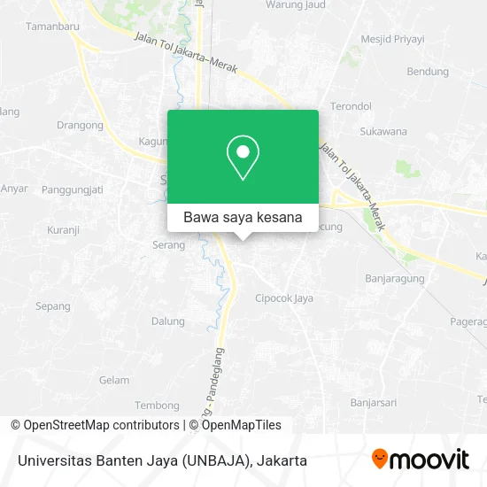 Cara ke Universitas Banten Jaya (UNBAJA) di Serang menggunakan bis?