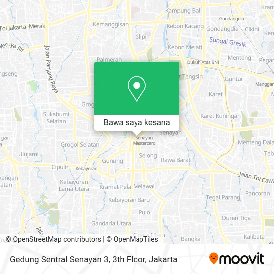 Cara ke Gedung Sentral Senayan 3, 3th Floor di Jakarta Pusat ...