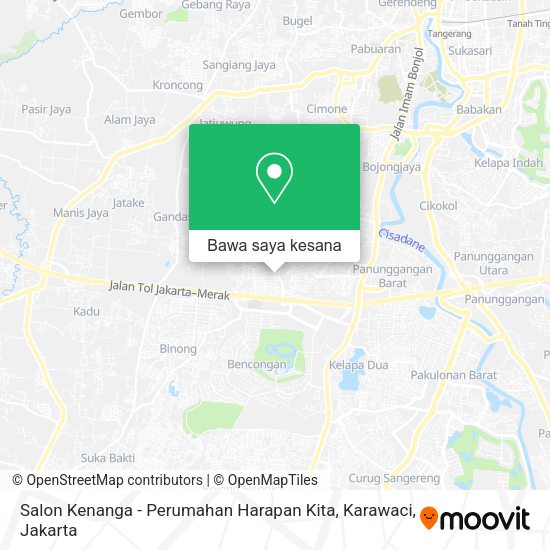 Cara ke Salon Kenanga - Perumahan Harapan Kita, Karawaci di Kota Tangerang menggunakan bis atau ...