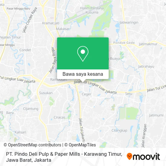 Cara ke PT. Pindo Deli Pulp & Paper Mills - Karawang Timur, Jawa Barat ...