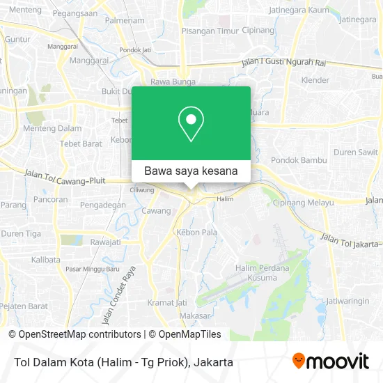 Cara ke Tol Dalam Kota (Halim - Tg Priok) di Jakarta Timur menggunakan ...
