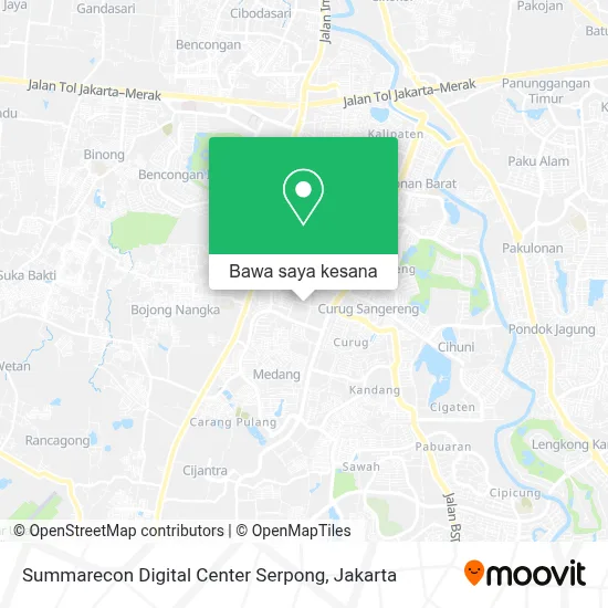 Cara ke Summarecon Digital Center Serpong di Tangerang menggunakan bis?