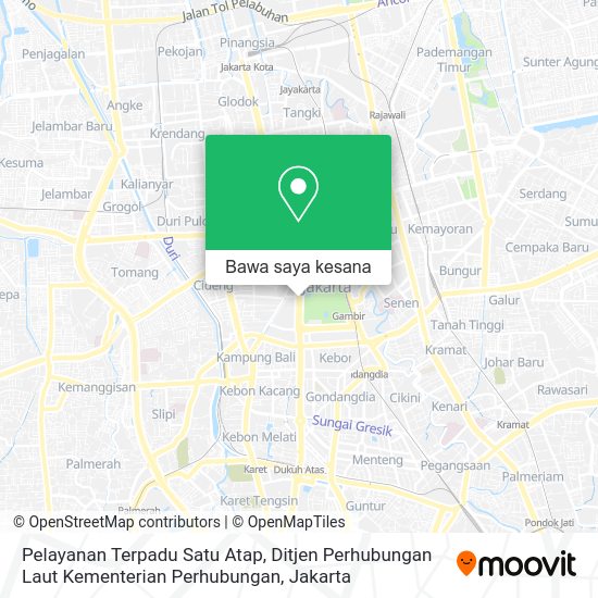 Cara ke Pelayanan Terpadu Satu Atap, Ditjen Perhubungan Laut Kementerian Perhubungan di Jakarta ...